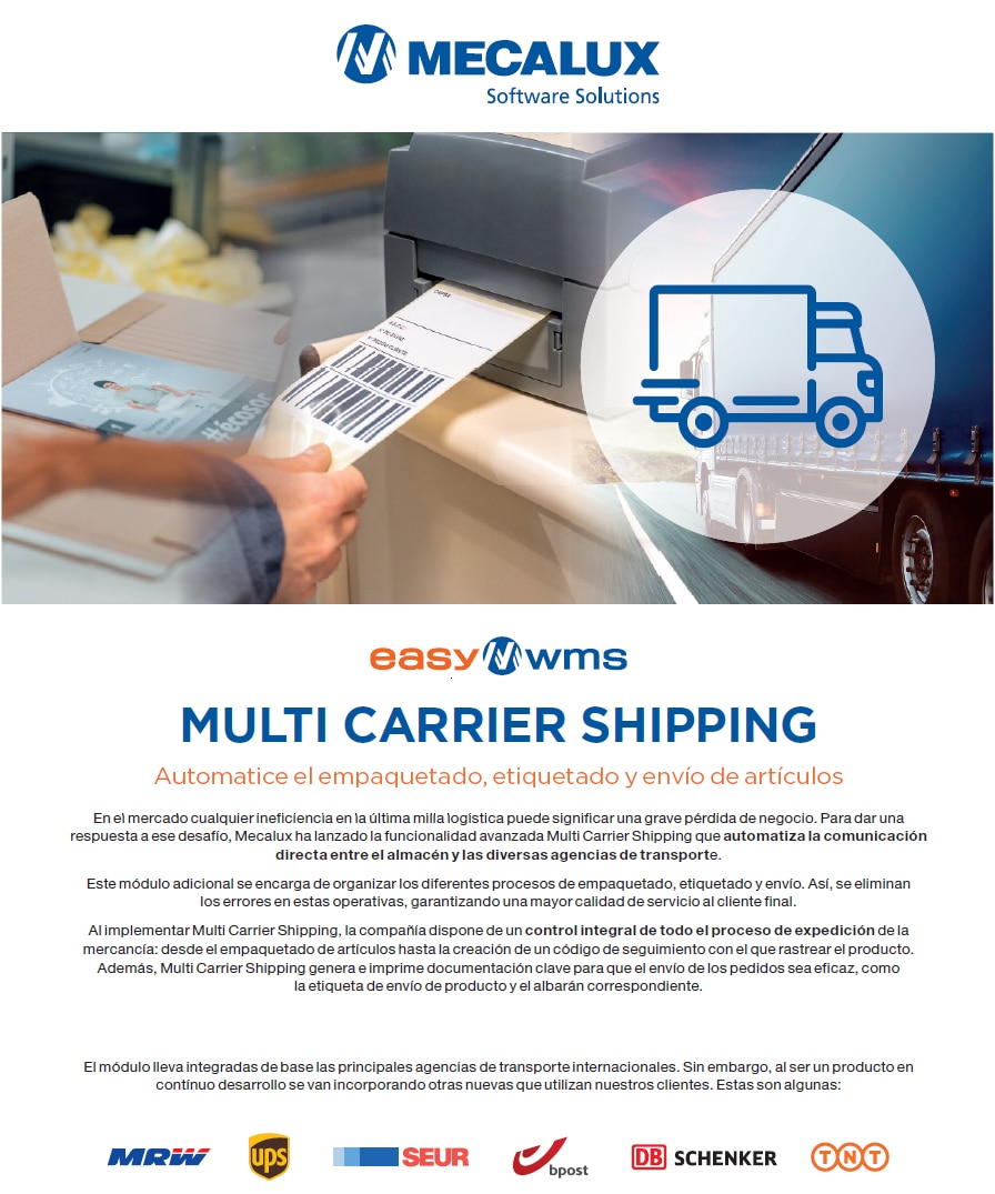 Multi-Carrier Shipping Software - Mecalux.es