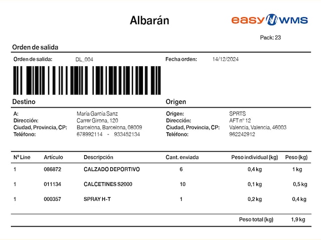 Albarán digital: qué es, ventajas y ejemplo - Mecalux.es