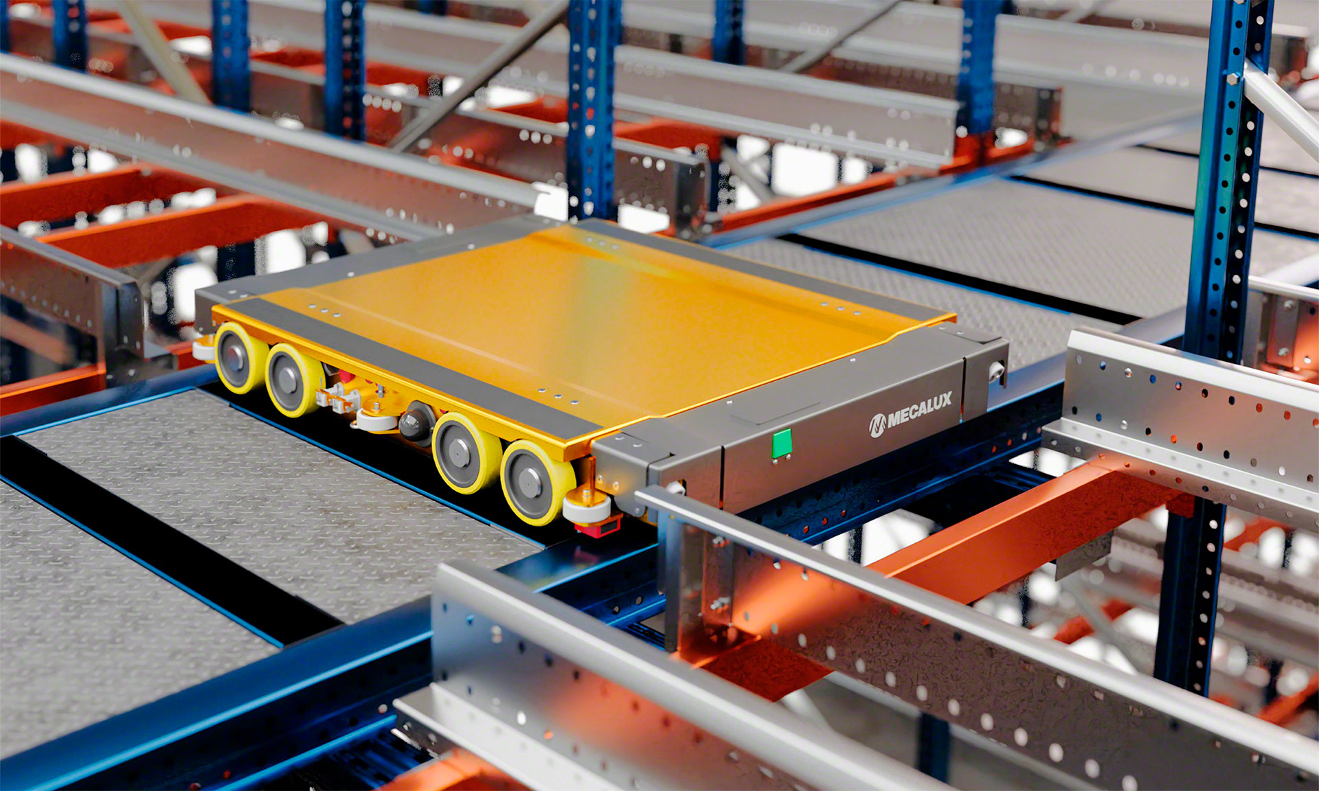 Pallet Shuttle Automático 3D - Mecalux.es
